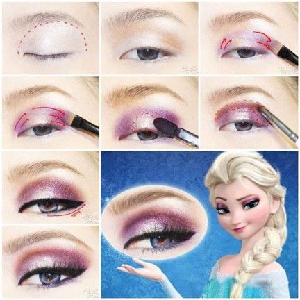 DIY Disney's Frozen Elsa Eyeshadow