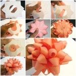 DIY Ribbon Bow with Cardboard