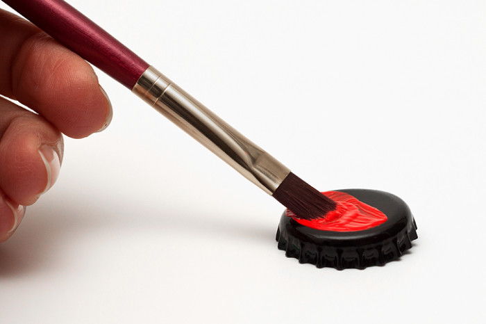 DIY Board Game with Bottle Cap Checkers