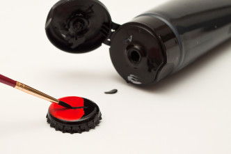 DIY Board Game with Bottle Cap Checkers