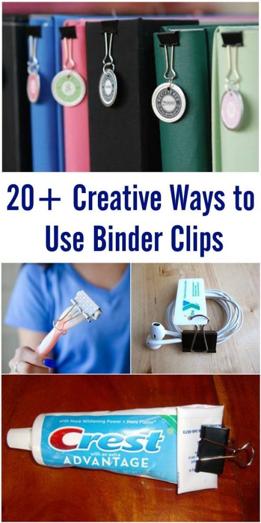 20+ Creative Ways to Use Binder Clips - i Creative Ideas